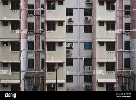 Facade Of An Abandoned Hdb Flat In Tanglin Halt Road Which Will Be Demolished From 2022 Onwards