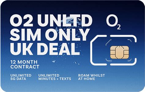 O2 Unlimited Sim Preloaded For 12 Months The Sim Shop