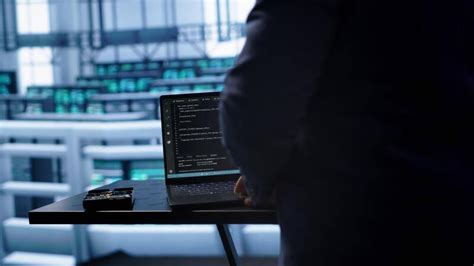 Engineer In Server Hub Works With Artificial Intelligence Computerized Model Simulating Human