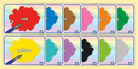 👉 Colour Display Posters Colour Vocabulary Twinkl