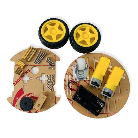 DIY Smart Robot Car 2WD Acrylic 2 Layer Kits With Speed Encoder For Arduino Arrowdot Store