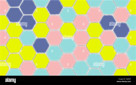 Abstract Hexagon Pattern Background With Copy Space For Text And