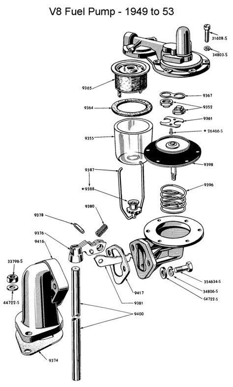 Flathead Parts Drawings Fuel System