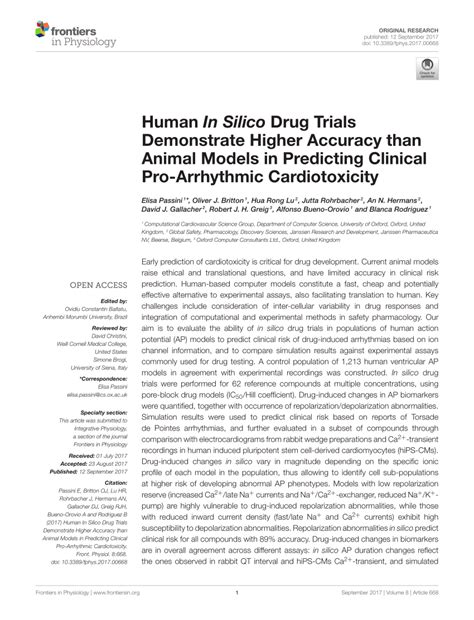 Pdf Human In Silico Drug Trials Demonstrate Higher Accuracy Than