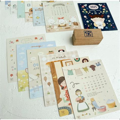 Jual Artopia Calendar Cute 2025 By Mentol Art Kalender Duduk Meja