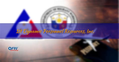 1st Dynamic Personnel Resources Inc Agency Abroad