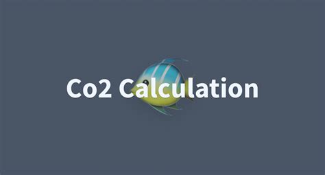 Danilohco2calculation At Main