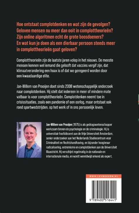 Hoax Jan Willem Van Prooijen Boek 9789400516441 Bruna