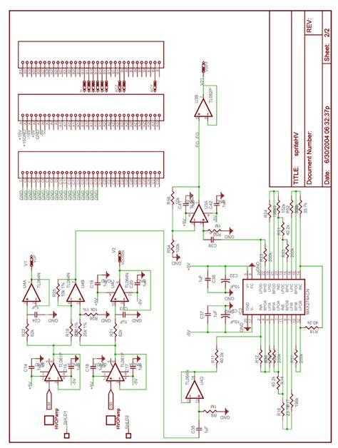Figure A2 Schematic For The High Voltage Electric Field Sensor Dc And