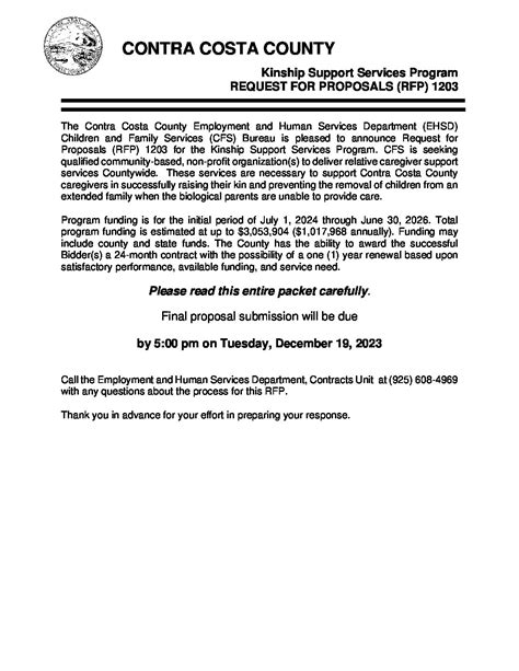 Rfp 1203 친족 지원 서비스 프로그램 웹포스팅 Ehsd