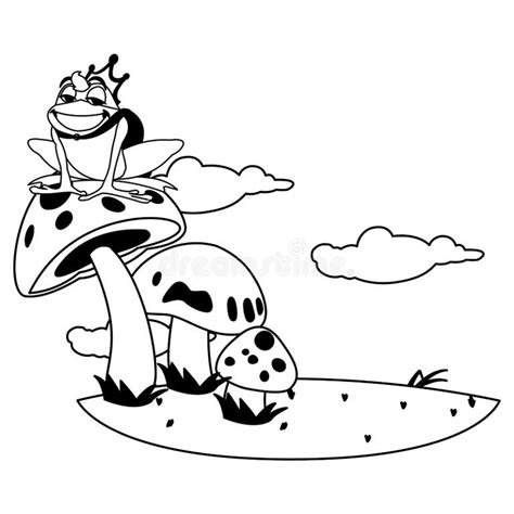 Toad Prince In Garden Fairytale Character Stock Illustration Illustration Of Fairytale Scene