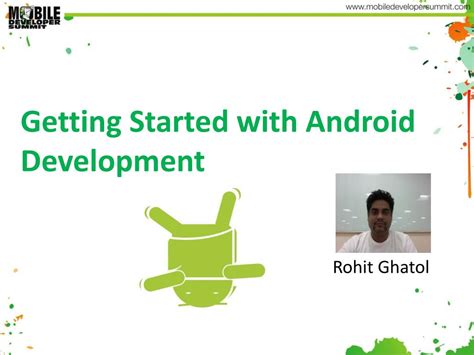 Ppt Getting Started With Android Development Powerpoint Presentation