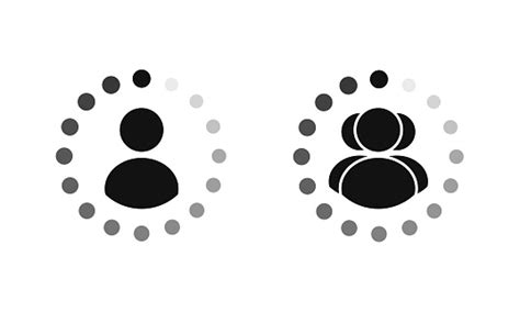 아바타 계정으로 로드됩니다 로딩 아이콘 내부의 사용자 프로필입니다 프로필 개인 및 그룹 계정을 업데이트합니다 아이콘에 대한 스톡 벡터 아트 및 기타 이미지 Istock