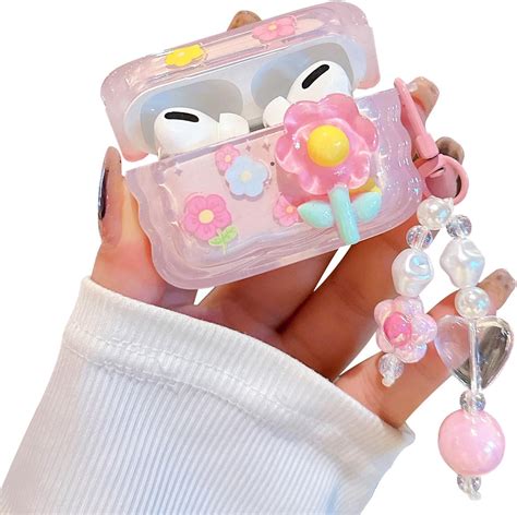Phoeacc Cute Airpod Pro 2 Airpod Pro Case 3d Flower With