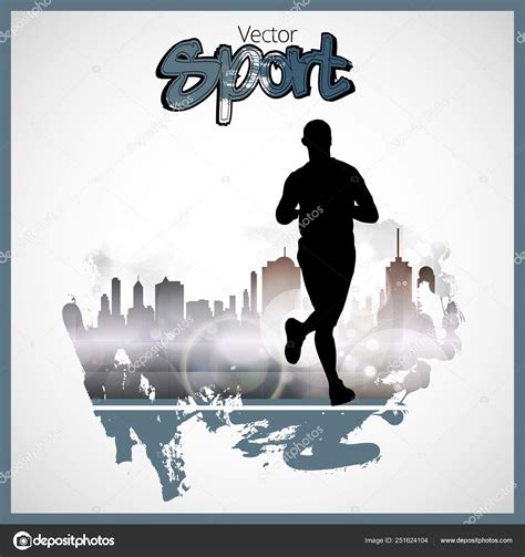Running Man Design Vector Illustration Stock Vector By Zeber