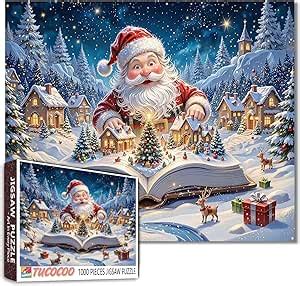 1000 Piece Jigsaw Puzzles For Adults Santa Claus Jigsaw