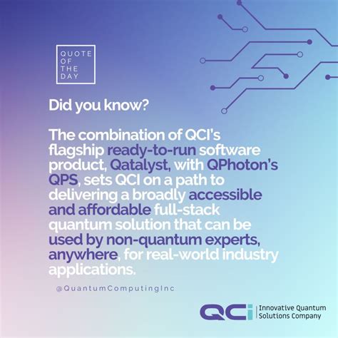 Quantum Quantumcomputing Qatalyst Quantuminformation Quantum Computing Inc