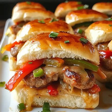 Sausage And Peppers Sliders