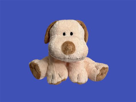 Ty Pluffies Plopper The Cream And Brown Dog 9 Mint Condition Etsy