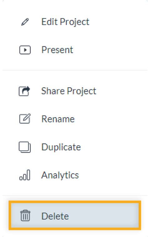 Delete Project N Visme Help Center