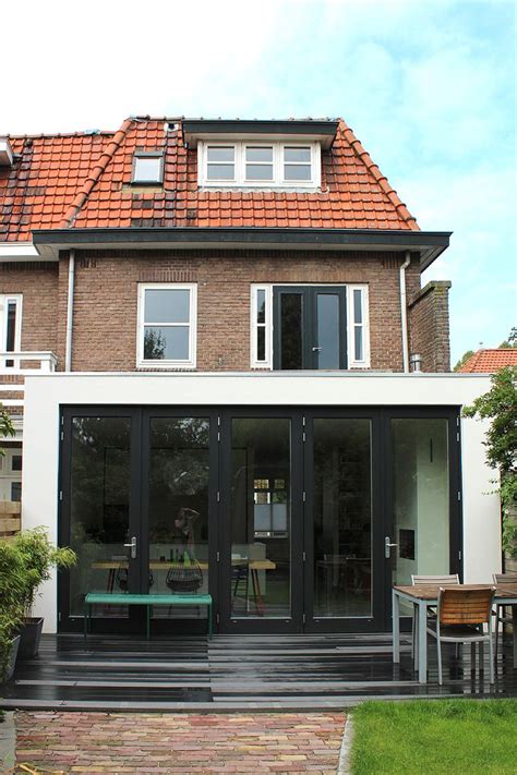 Moderne Uitbouw Buitenkant Huis