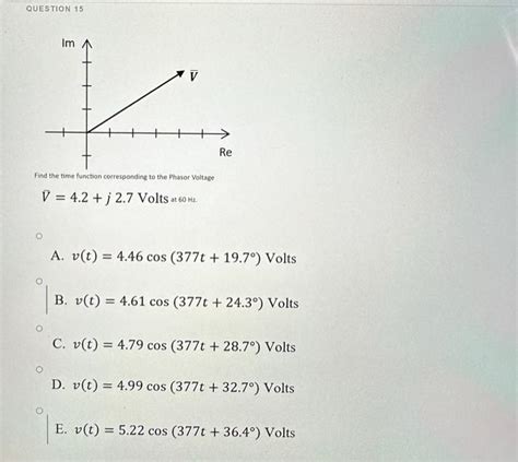 solved question 15 find the time function corresponding to