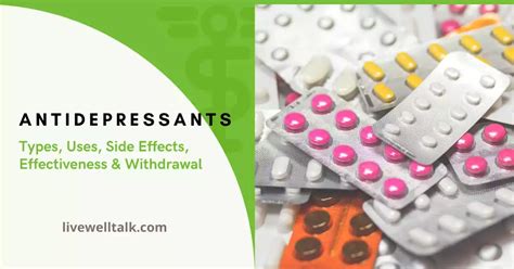 Antidepressants Types Uses Withdrawal Side Effects Patient Teaching