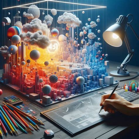 65 45 3d Lighting And Rendering Setting Up Adjustin Stock Image