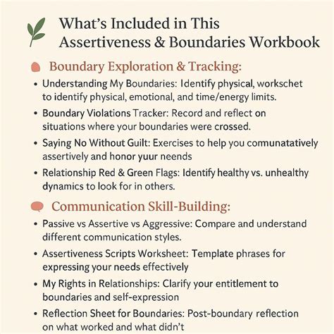 Boundaries And Assertiveness Worksheets For Adults Therapist Informed