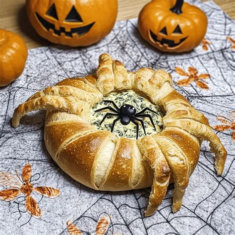Delicious Halloween Spider Bread That Dips Delightfully Made By Ranis