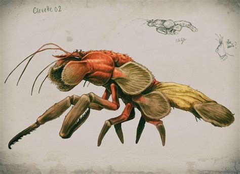 Artstation Alien Sea Beast Lucas Roussel Creature Concept Art