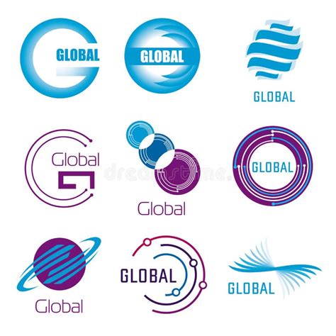 Logos Globe Global Stock Vector Illustration Of Earth 122304115