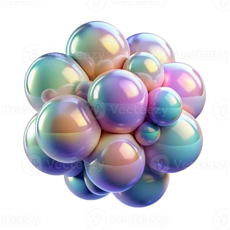 Stunning Creative A Cluster Of Iridescent Bubbles Floating Authentic