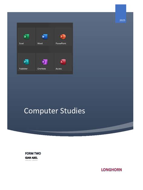 Computer Studies F2 Notes Pdf Window Computing Microsoft Word