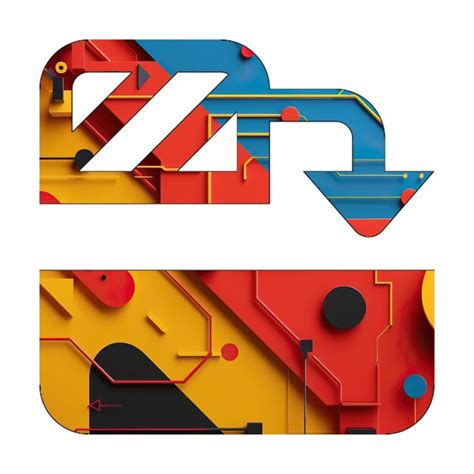 Premium Photo Image Icons Diagram Predecessor Minimal Color Block Flat Design