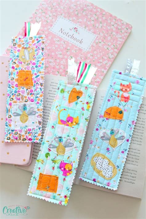 Sew Easy Bookmarks With Fabric Scraps Fabric Scraps Easy Sewing
