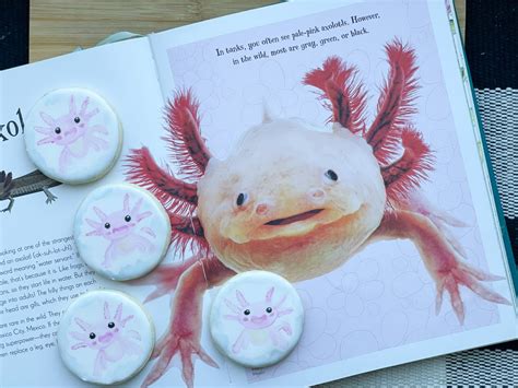 Axolotl Cookies For Birthday Party Favors