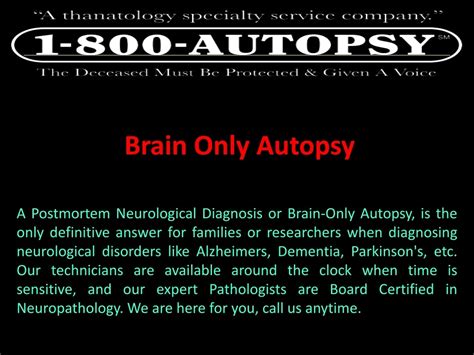 Ppt Brain Only Autopsy Powerpoint Presentation Free Download Id 8416487