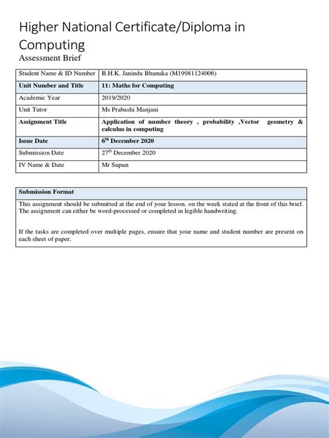 Maths Applications In Computing Assignment Pdf Mathematics