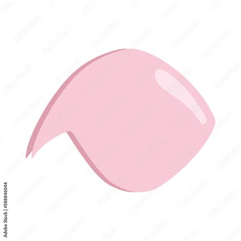 Pink Cloud Message Pop Up Message Bubbles Isolated Vector Message