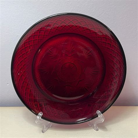 Ruby Red Plates Etsy