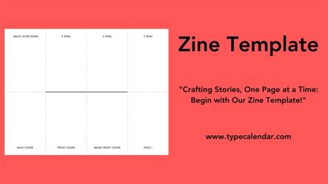 Free Printable Zine Templates Word Pdf One Page