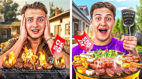 50 Vs 500 Kr Grillmad Youtube