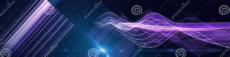 Abstract Background Wavy Grid With Shines Effects On Dark Plexus