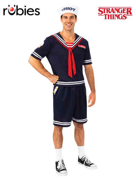 Steve Scoops Ahoy Costume Stranger Things Adult Costume Closet