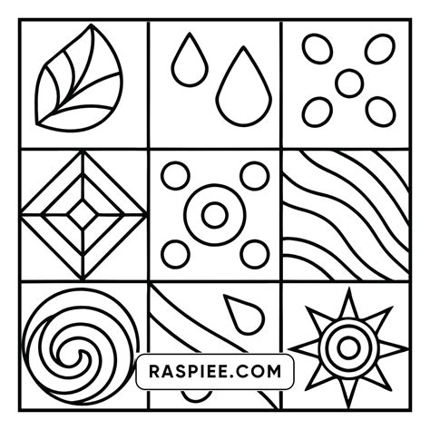 Geometric Shape Patterns Coloring Pages 2025