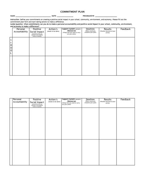 Commitment Plan 1 Pdf