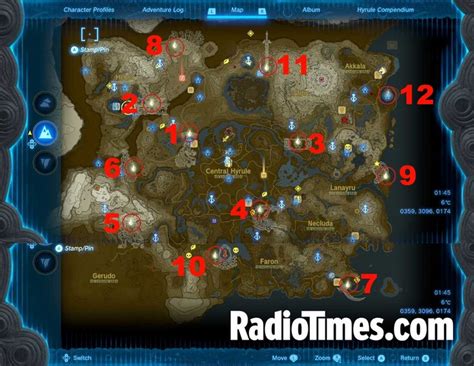 Geoglyph Locations Map Zelda Tears Of The Kingdom Dragon Tear