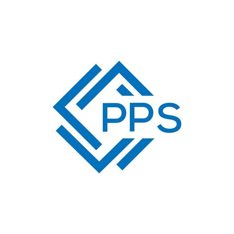 Pps Letter Logo Design On White Background Pps Creative Circle Letter