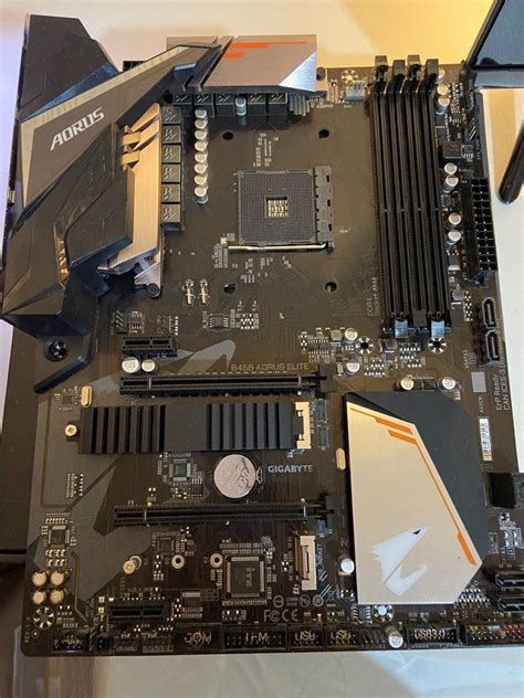 b450 aorus elite atx motherboard computers tech parts accessories computer parts on carousell